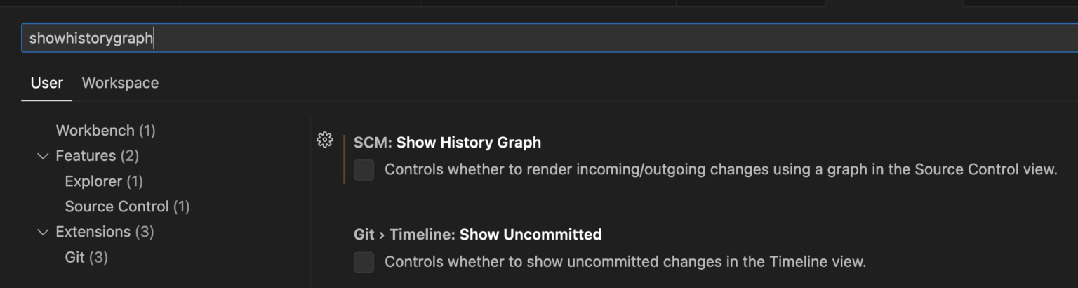 How to hide the Incoming Outgoing Changes Graph in VSCode - Tim Santeford